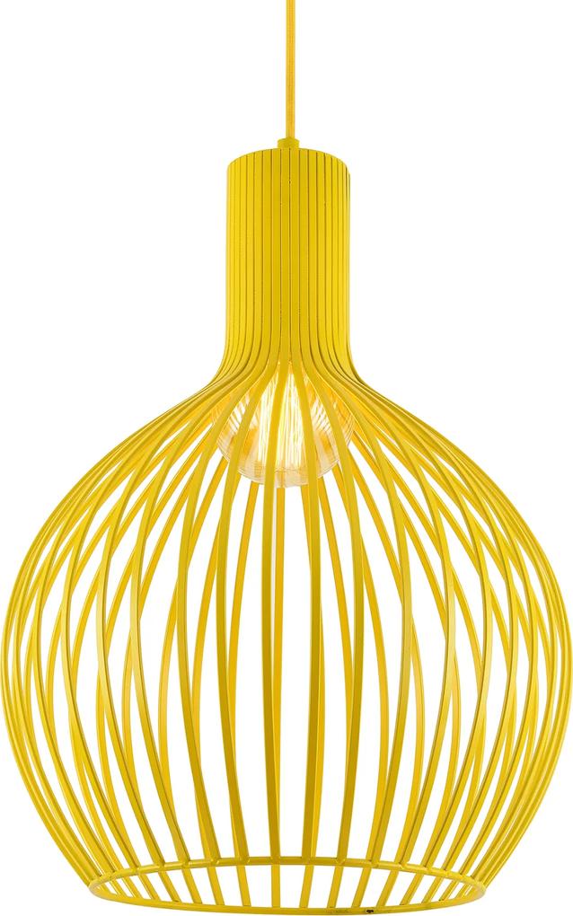 [lux.pro]® Dekorativní závěsná lampa 'Tokio' - horčicově žlutá - 1 x E27