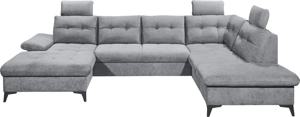 XXXLutz SEDACÍ SOUPRAVA, textil, šedá MID.YOU - Sedací soupravy - 002220053701