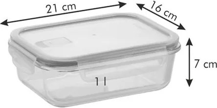 TESCOMA Dóza FRESHBOX GLASS 1,0 l, obdélníková