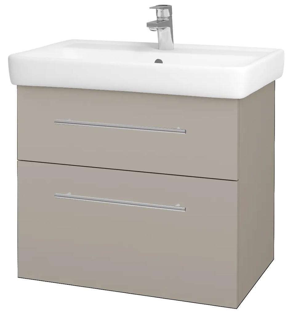 Dřevojas Koupelnová skříň Q MAX SZZ2 70 Varianta: N01 Bílá lesk / Úchytka T01 / D15 Nebraska