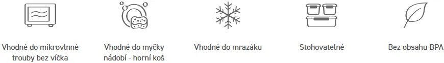 Krabička na svačinu/oběd, 6 přihrádek SISTEMA 1,25l - mix barev Barva krabiček SISTEMA: Zelená