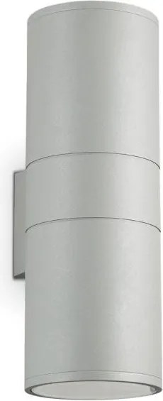 ILUX 163604 Venkovní nástěnné svítidlo Ideal Lux Gun AP2 big grigio 163604 šedé 31cm IP54 - IDEALLUX