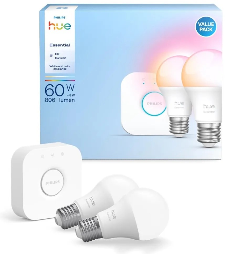 Základní sada Philips Hue WACA 2xE27/8W/230V 2200-6500K + zařízení k propojení