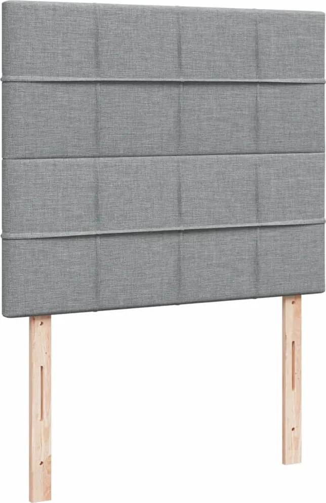 Box spring postel s matrací světle šedá 120 x 200 cm textil 3291247