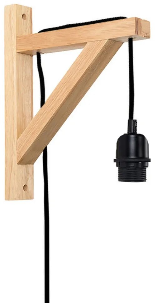 Nástěnná lampa Popu černá