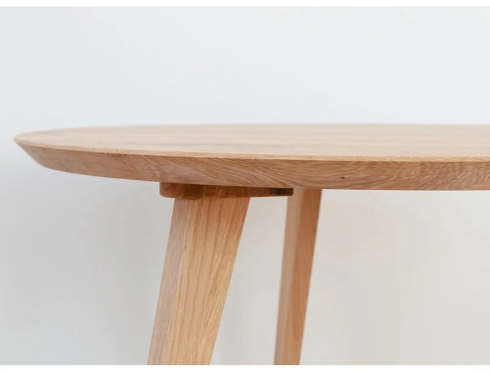 Massive home | Konferenční stolek kulatý, dub, barva přírodní dub, kolekce Orbetello, rozměr 70 cm