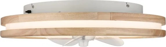 Globo 03650 - LED Stropní svítidlo s ventilátorem GATIAN LED/30W/230V hnědá + DO