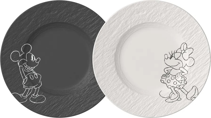 Villeroy&Boch Villeroy & Boch Manufacture Rock - Mickey Mouse sada dezertních talířů, 2 kusy
