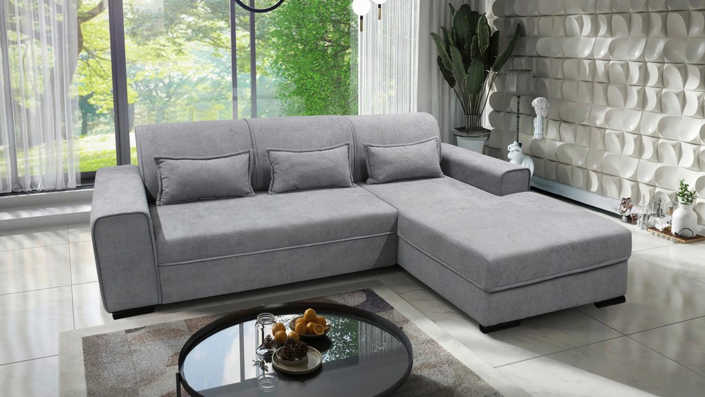 XXXLutz ROHOVÁ SEDAČKA, textil, šedá MID.YOU - Sedací soupravy - 001574006512