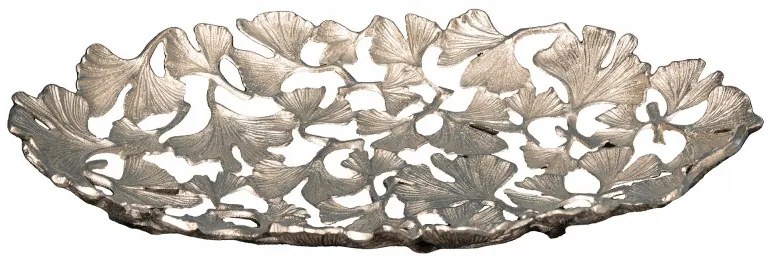 Stříbrná mísa Gingko 40x26 cm