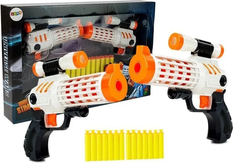 LEAN Toys Sada pistolí s pěnovými šipkami s přísavkami