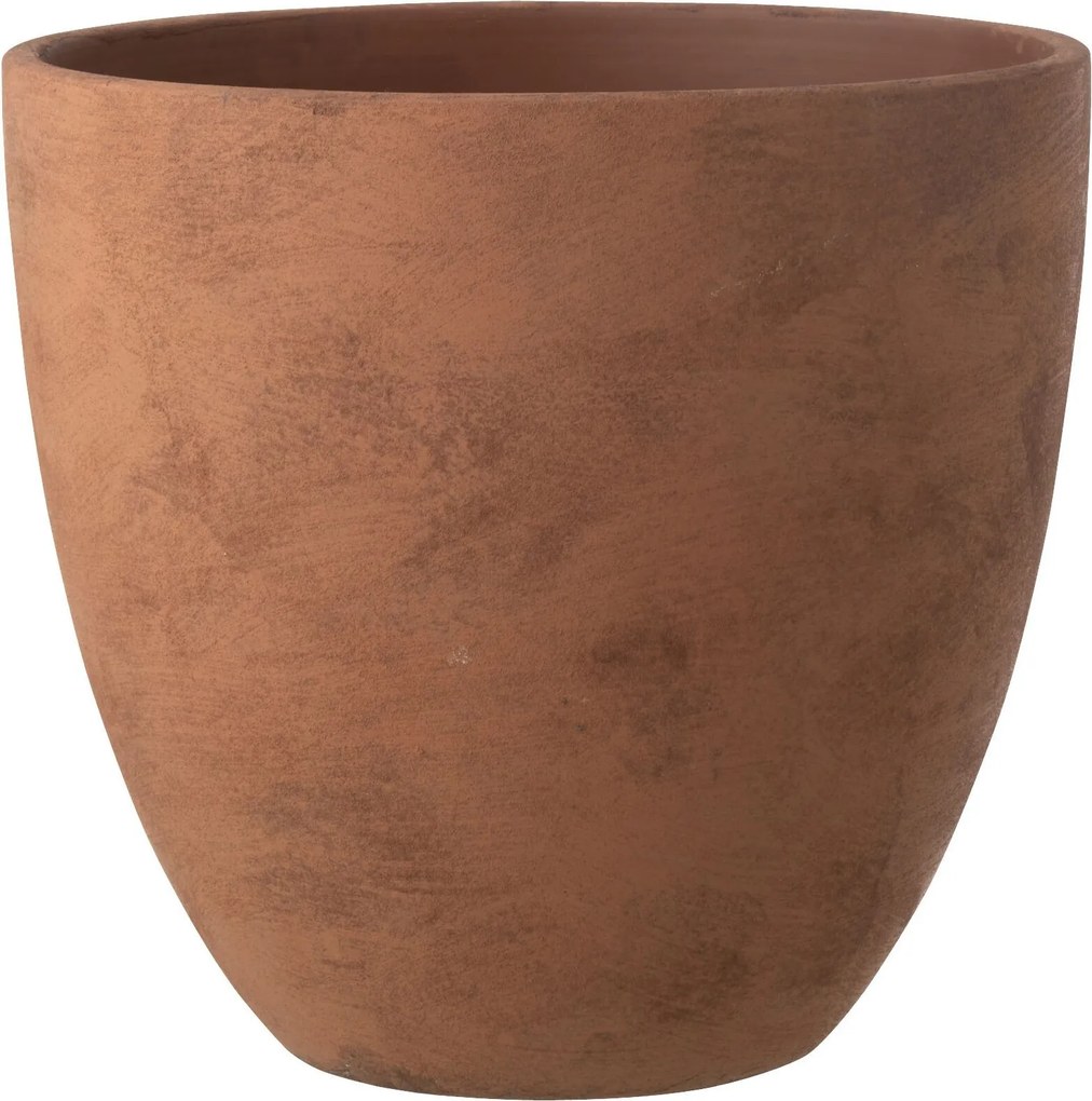 Rezavý antik keramický obal na květináč Larigge XL - Ø 36*34 cm
