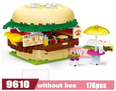 Mini stavebnice pro dívky, různé druhy Varianta: fast food hamburger 176 ks