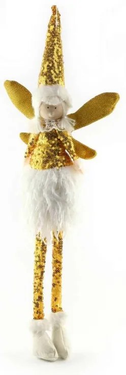 Flamenco Mystique VÁNOČNÍ ANDĚL VÁNOČNÍ sedící 50 cm s plyšem ASN01Z