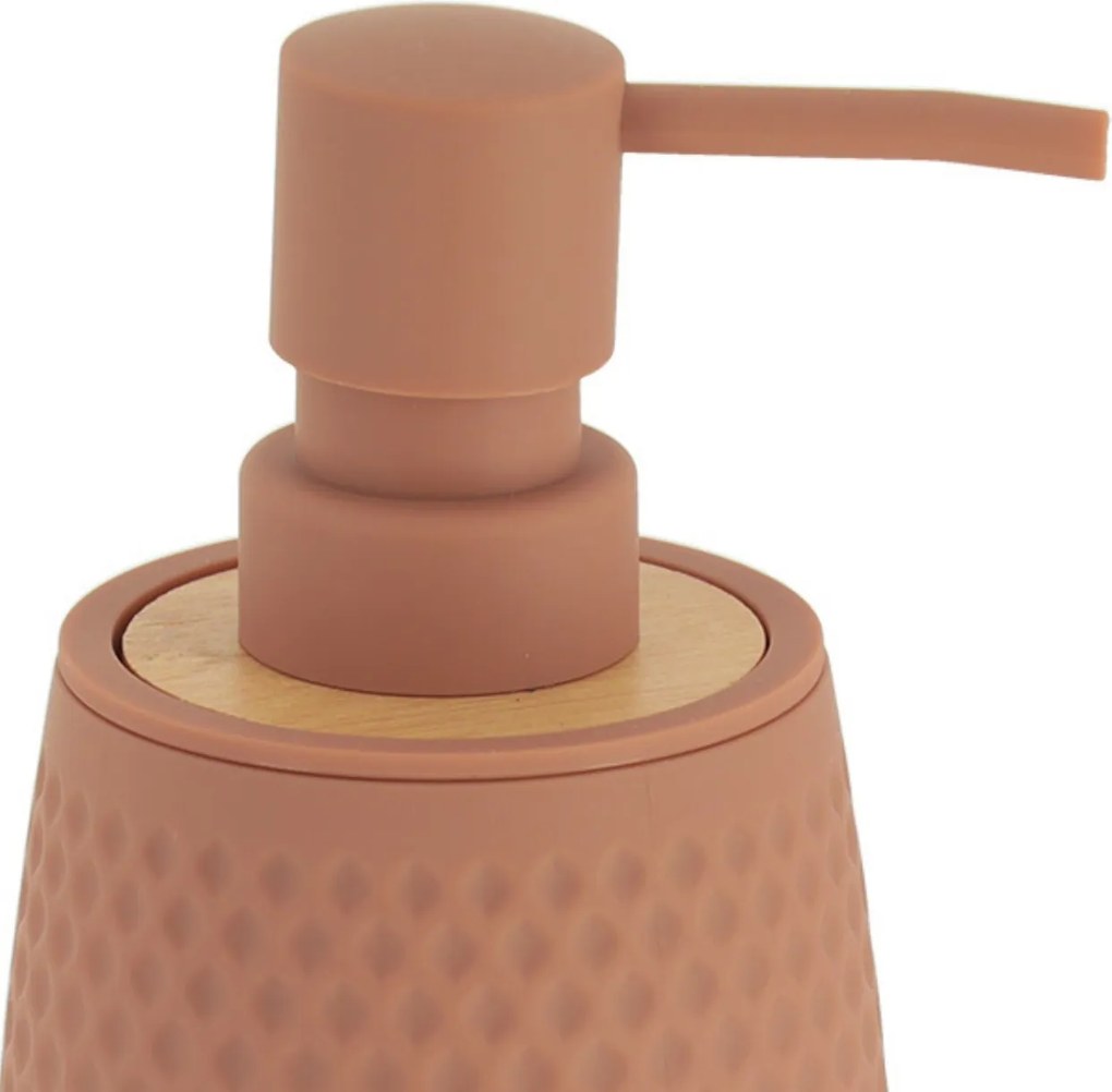 Dávkovač mýdla Tova, cappuccino/s dřevěnými prvky, 280 ml