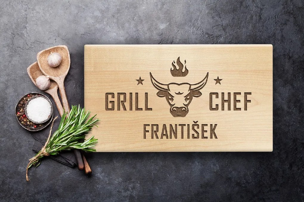 Ahome Ahome CZ Prkénko Grillchef 35 x 20 x 1,9 cm