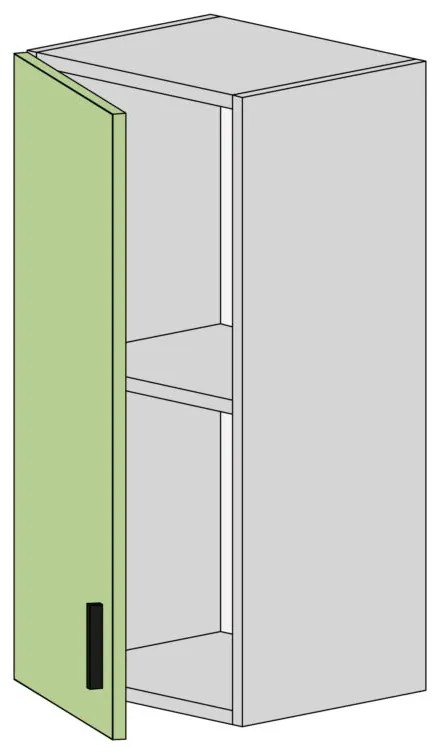 Horní skříňka E-35-V Barva dvířek: kašmír, Barva korpusu: kašmír