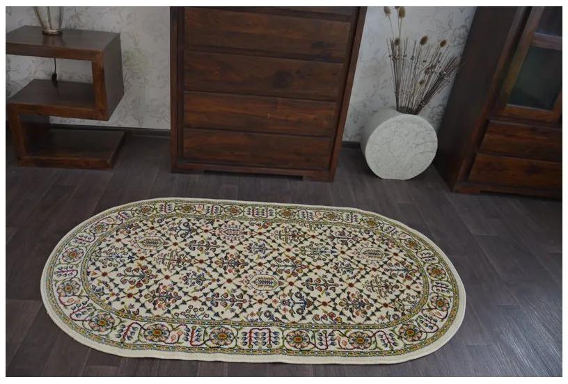 Kusový koberec STANDARD TAMIR ovál - krémový - 100x180cm | 120x170cm