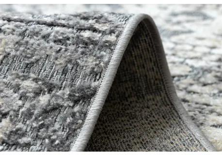 koberec Strukturální SOLE D3732 Aztécký, diamanty ploché tkaní šedá velikost 140x190 cm | krásné koberce cz