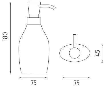 Nimco Dávkovač tekutého mýdla, pumpička plast AVA - AV 15031-05