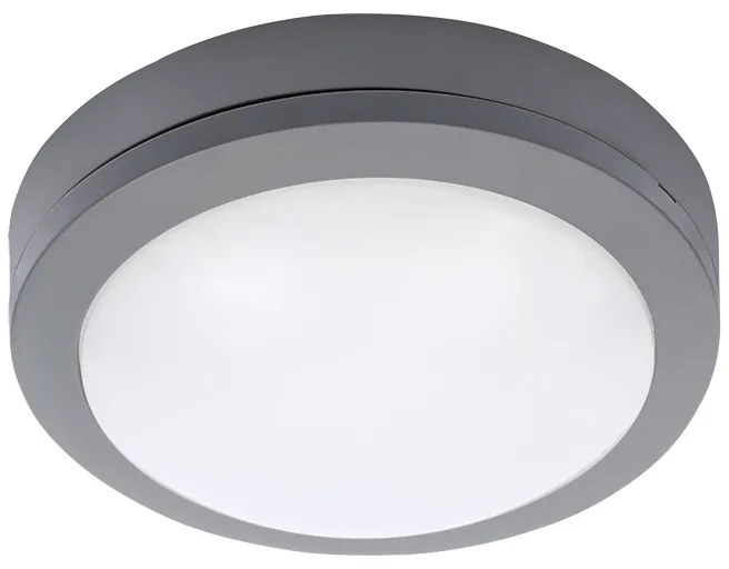 Solight LED venkovní osvětlení Siena, šedé, 13W, 910lm, 4000K, IP54, 17cm