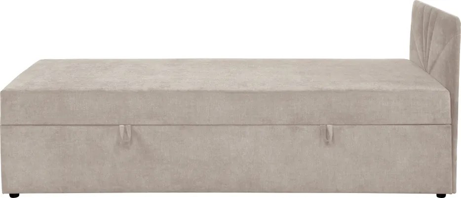 Boxspringová postel, jednolůžko, béžová, 90x200, univerzální, SUPA