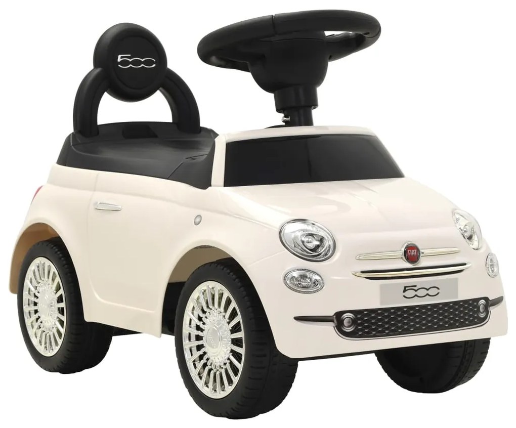 80215 vidaXL Dětské autíčko Fiat 500 bílé