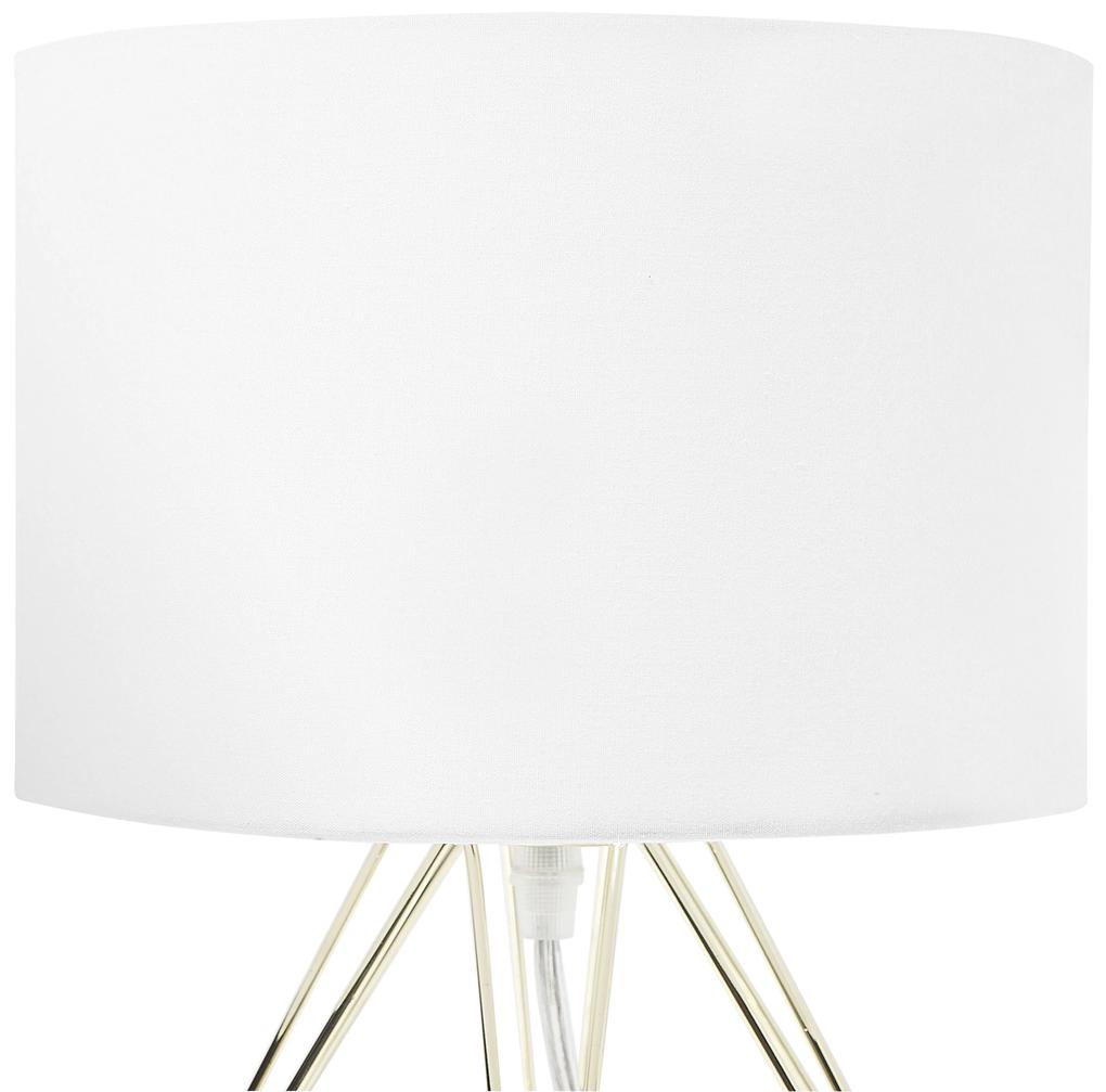 Stolní lampa bílá-zlatá MARONI Beliani
