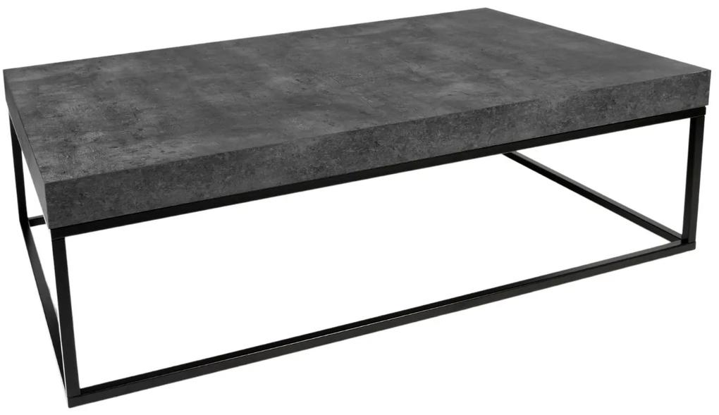 OnaDnes -20% Betonově šedý konferenční stolek TEMAHOME Petra III 120 x 75 cm