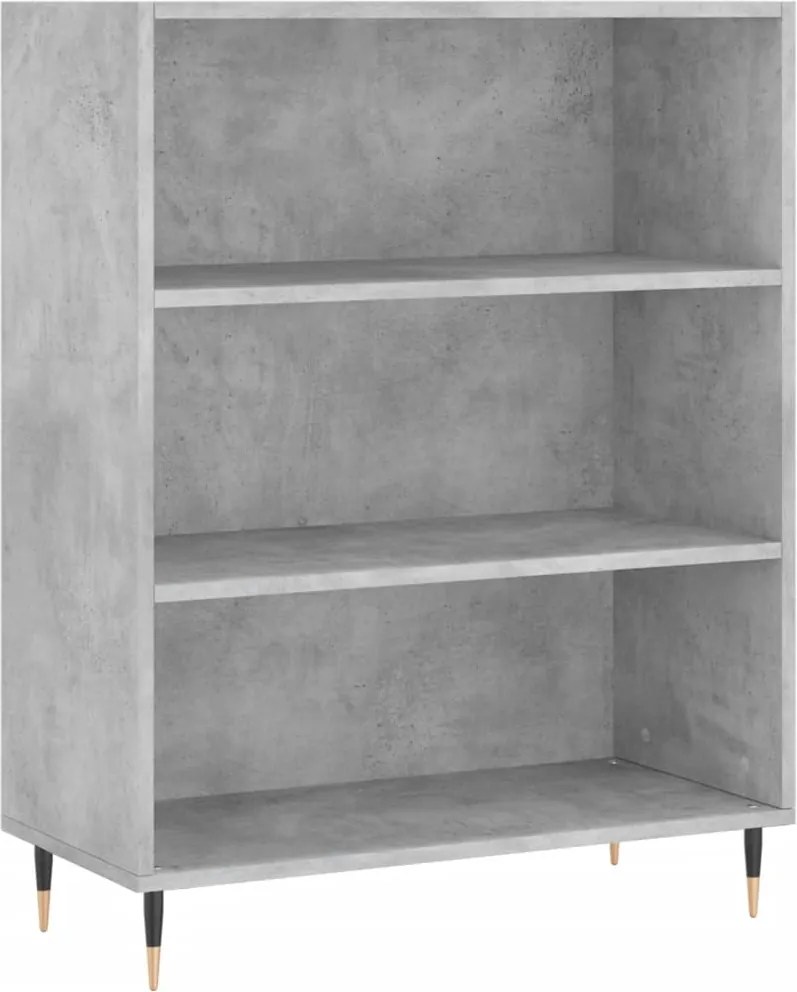 Skříň highboard betonově šedá 69,5x34x180 cm kompozitní dřevo 3198709