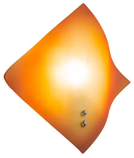 Nástěnná lampa Wave oranžová