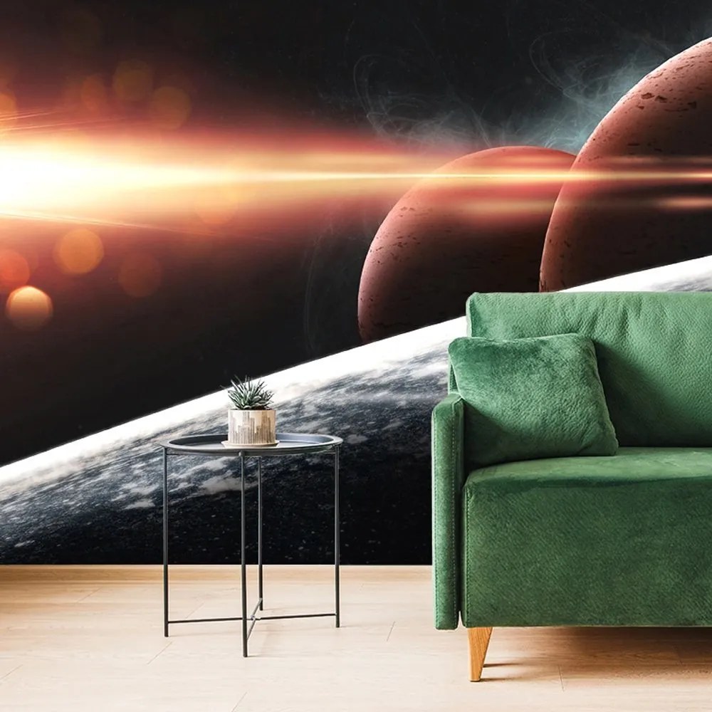 Tapeta planety v galaxii - 375x250 cm