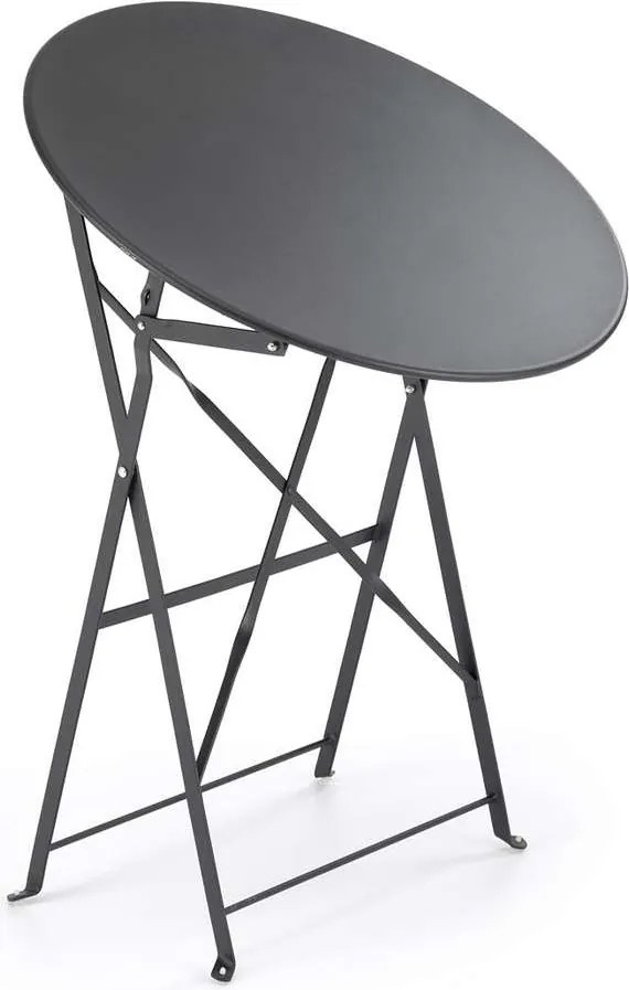 Zahradní balkonový set Perivoli - 2 židle, černá