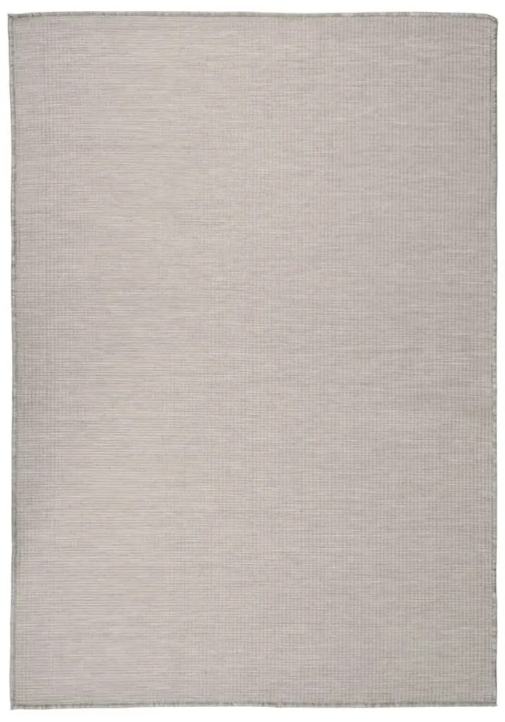 Venkovní hladce tkaný koberec 160x230 cm světle šedý 340783