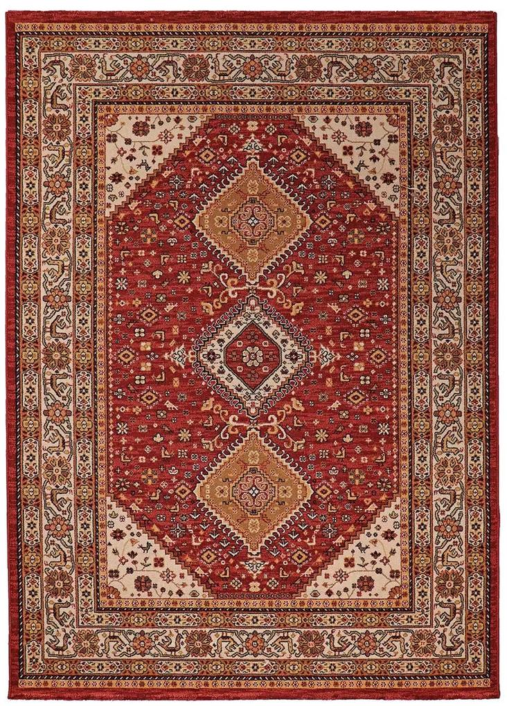 Koberce Breno Kusový koberec PRAGUE 93/IB2R, Červená, Vícebarevné, 133 x 190 cm