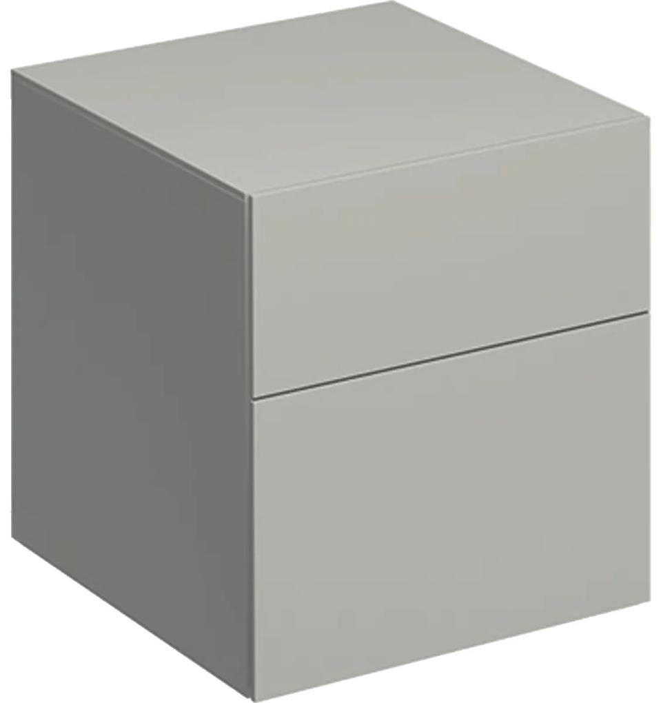 Geberit Xeno 2 - Boční skříňka 450x510 mm se zásuvkami, šedobéžová 500.504.00.1