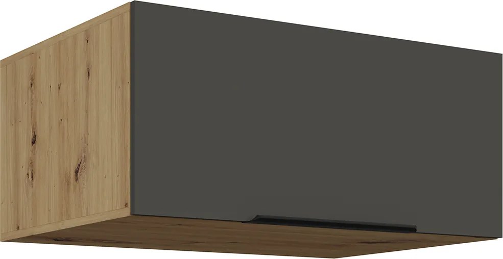 ARIA pa | horní skříňka 80 NAGU-36 1F výklopná | 80 cm | HLUBOKÁ | ANTI FINGERPRINT povrch | artisan/šedá grafit
