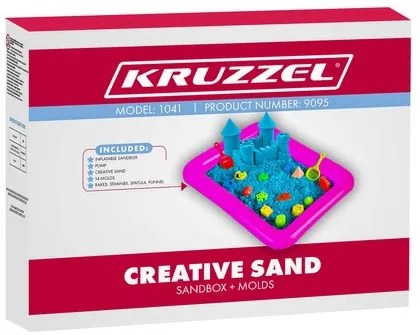 Kruzzel Kreativní písek - pískoviště + formičky 22712