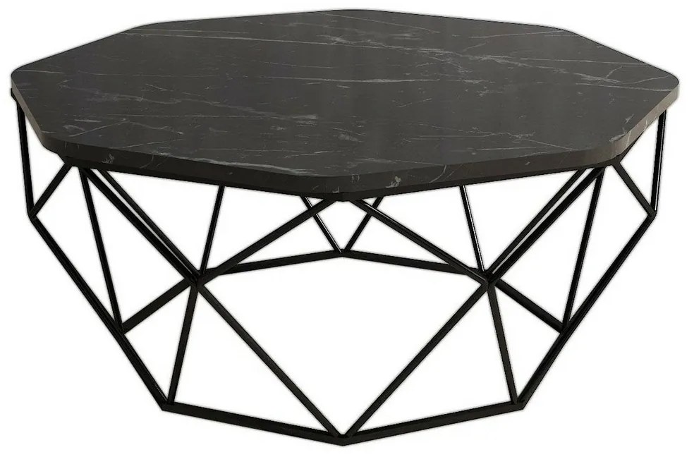 Konferenční stolek Diamond Black Marble