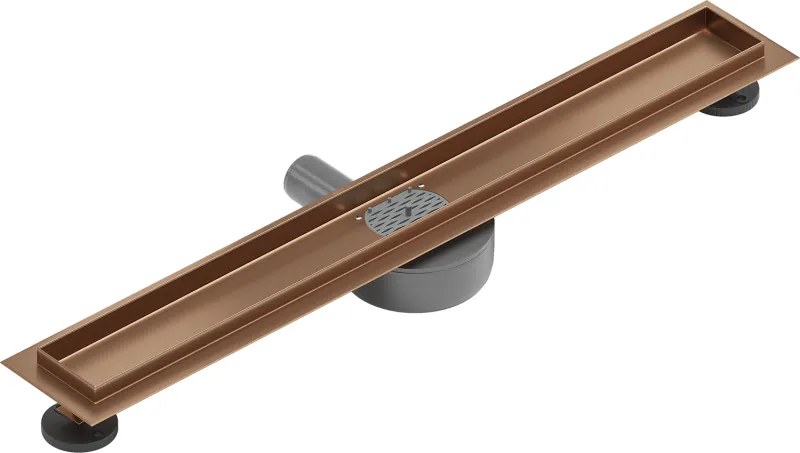 Mexen Flat 360°, tělo žlabu 60 cm, měděná matná, 1C40060