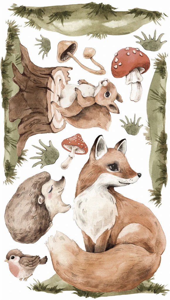 Lesní kolekce - Veverka, ježek a liška