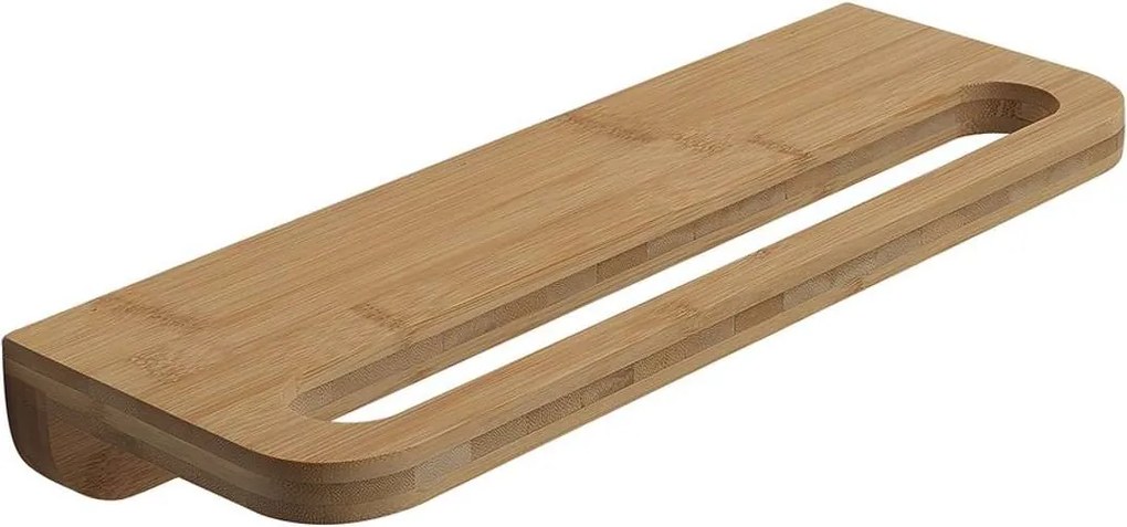 Sapho Gedy Bamboom - Polička Himalaya s držákem ručníků 40x15 cm, bambus HY19