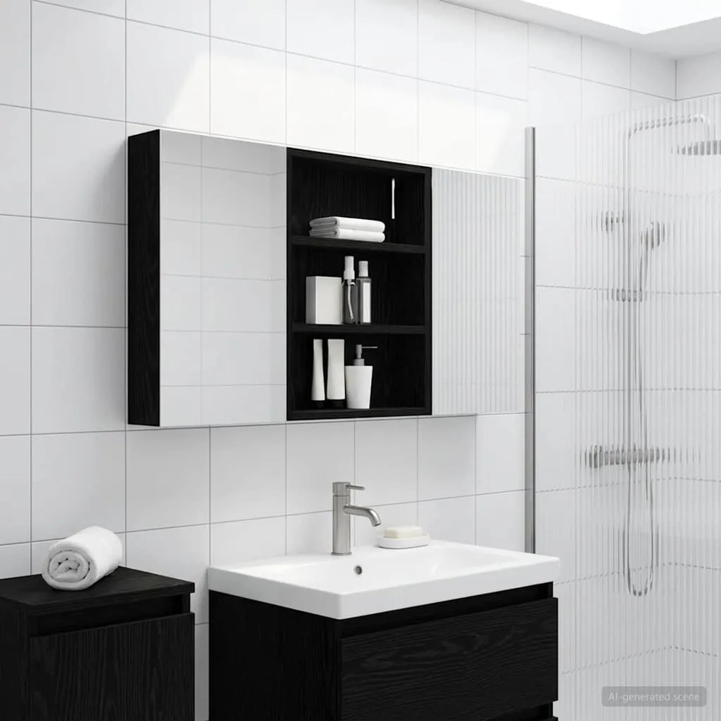 Sada koupelnových skříněk 3 ks 100 x 10,5 x 50 cm 3403681