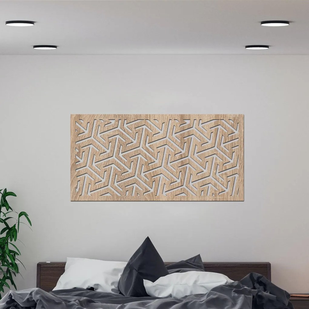 dřevo života Dekorační panel FLAKES Rozměry (cm): 20x40, Barevný vzor: Světlý dub