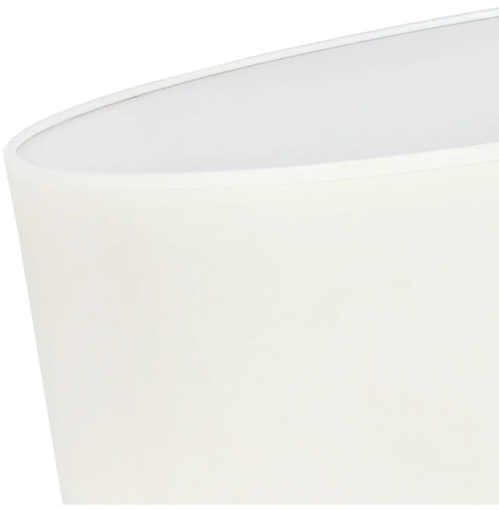 Stropní svítidlo Gaja, 1x krémové textilní stínítko, (bílé plexisklo), (fi 50cm)