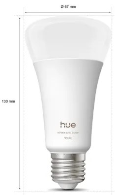 LED Stmívatelná žárovka Philips Hue WACA E27/11,8W/230V 1000-20000K