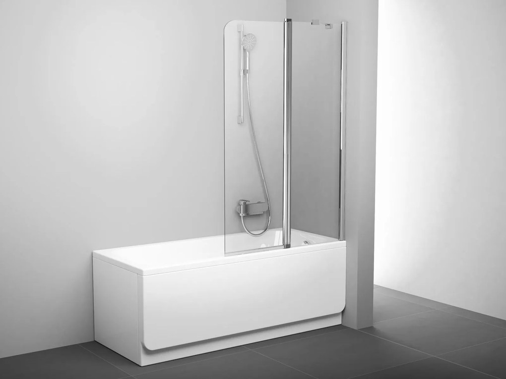 Ravak CVS2-100 R 7QRA0C00Z1 vanová zástěna bright alu+transparent