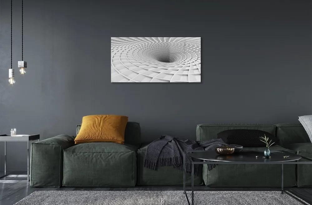 Obraz na skle 3d geometrický násypka 100x50 cm