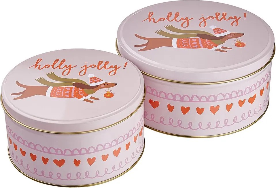 COOKIE JAR Dóza kulatá jezevčík 13,5 cm