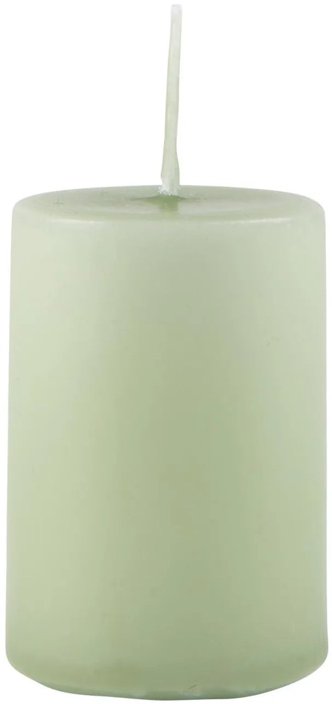 Zelená sloupová svíčka LIGHT GREEN 6cm